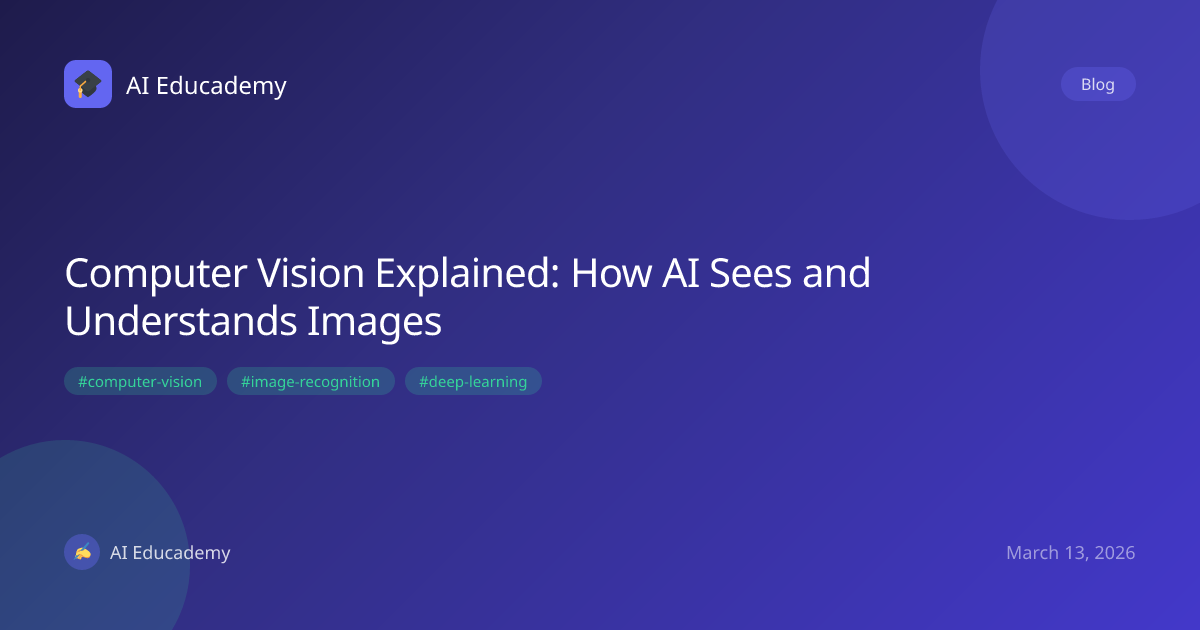 Computer Vision Explained: How AI Sees and Understands Images | AI ...